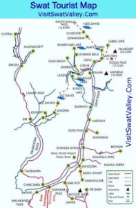 Swat Map - 2024 Tourist Navigation Maps - Swat